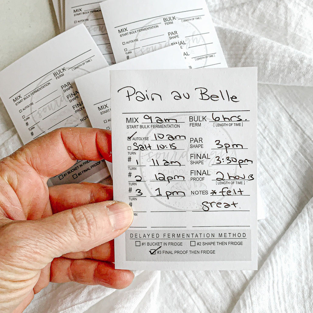 Timeline Sheets – Sourdough Source